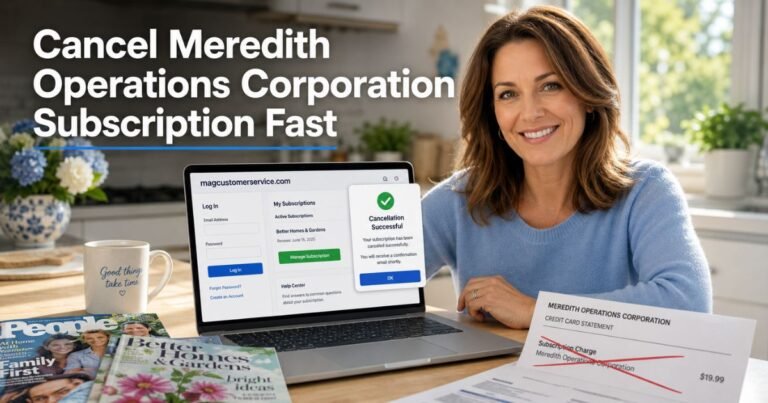 How To Cancel Meredith Operations Corporation Subscription?